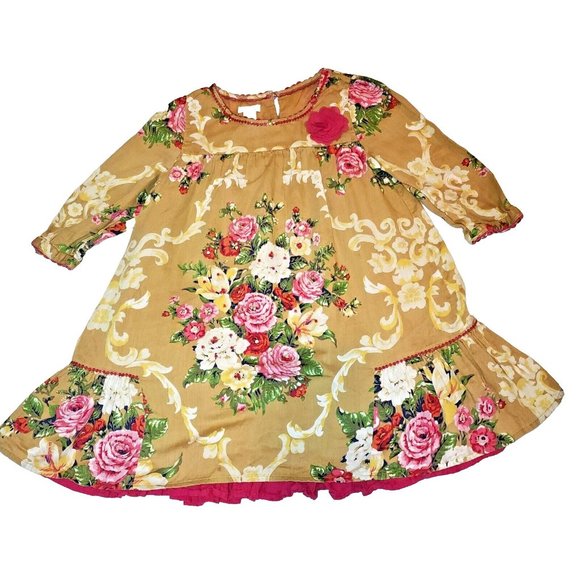 Monsoon | Dresses | Monsoon Little Girls Flowers Dress Size 7 | Poshmark